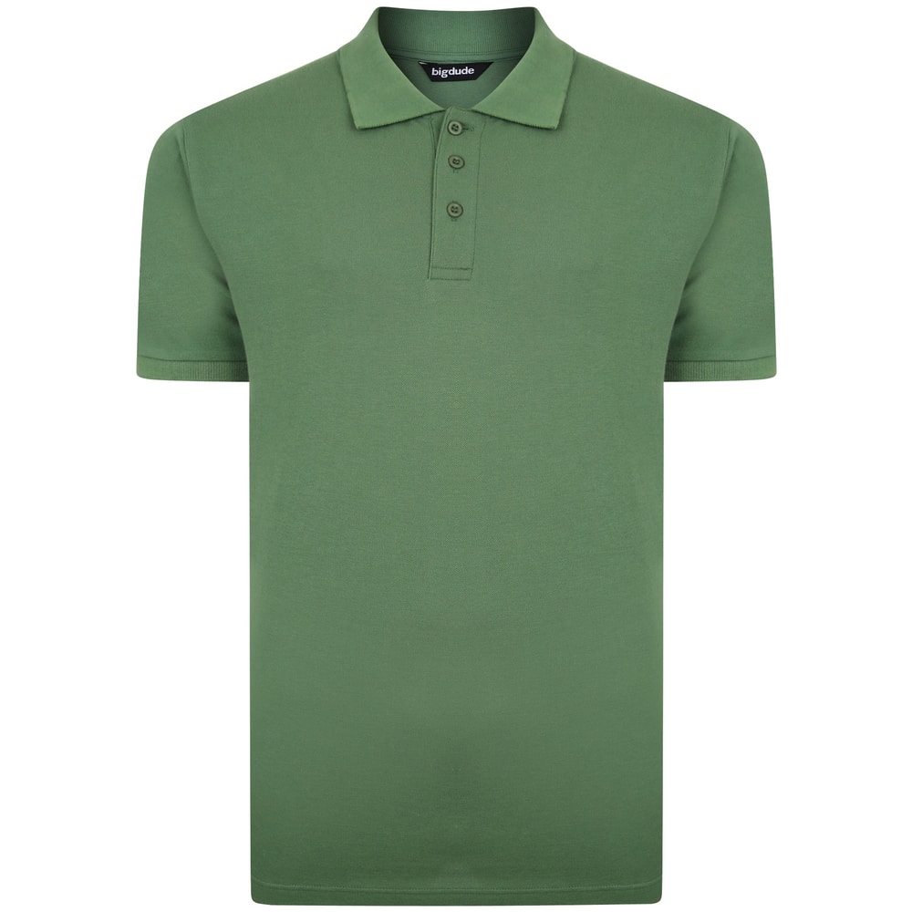 Bigdude Plain Polo Shirt Deep Green | BigDude